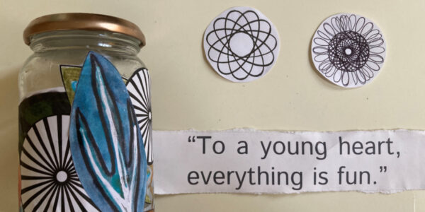 Make a collage vase - Sense